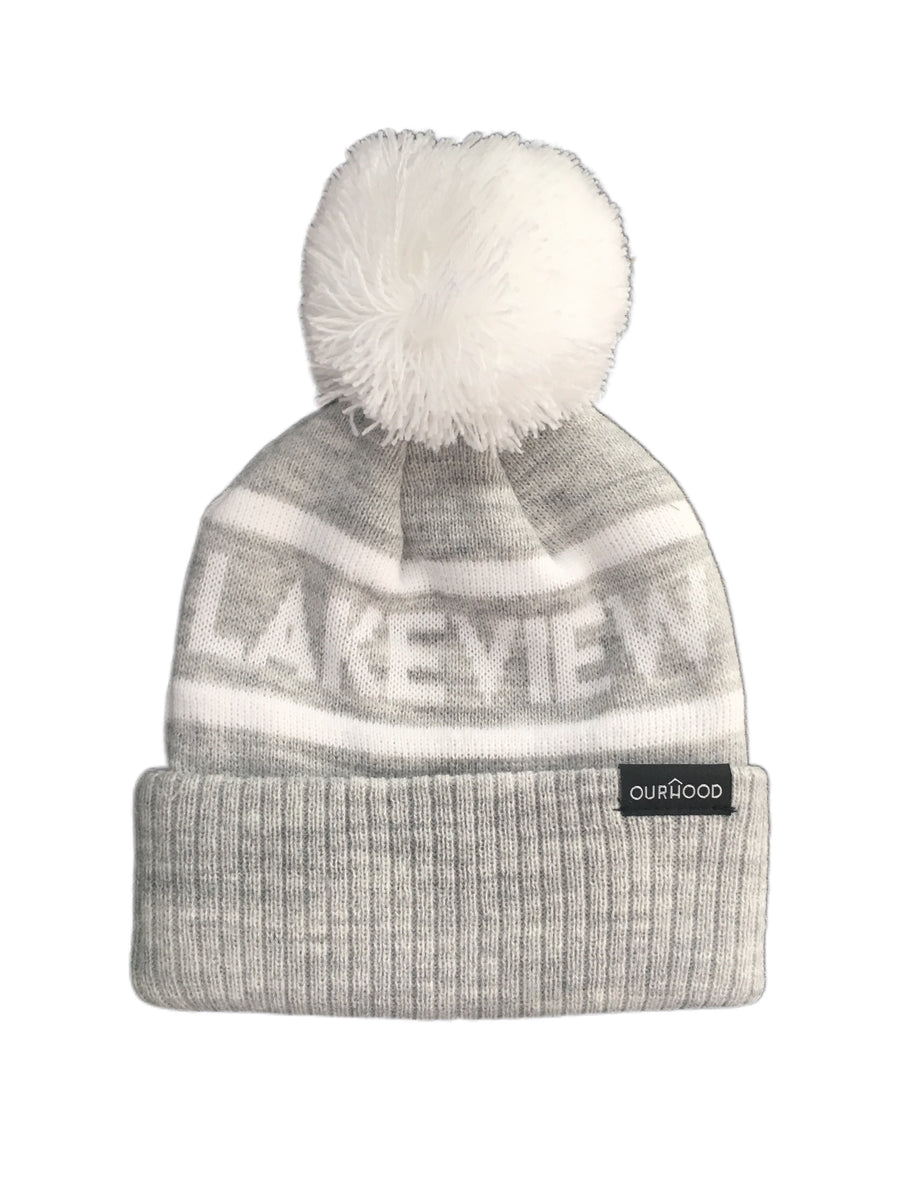 Lakeview Heather Grey Pom Toque – ourhood
